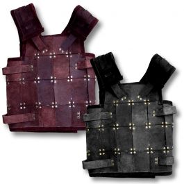 Adjustable Leather Fighter Armour in Black or Brown